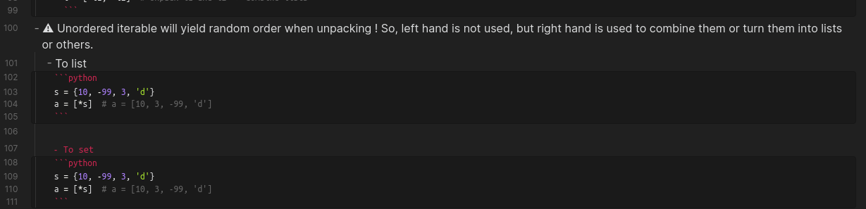 Lists And Code Snippets Not Working Properly Help Obsidian Forum