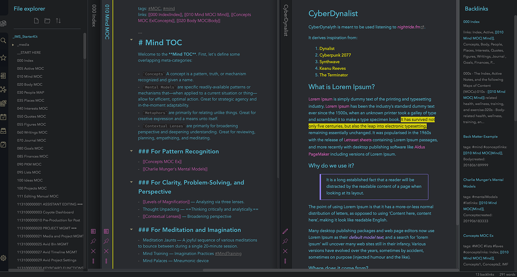 Cyber Dynalist Theme (dark only) - Share & showcase - Obsidian Forum