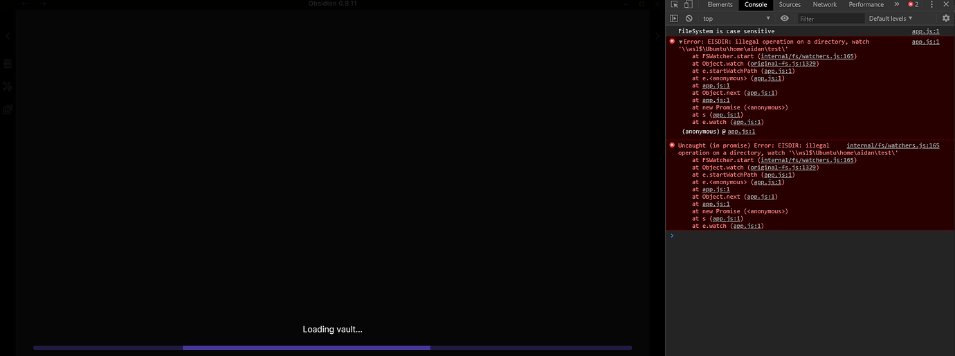 Support for vaults in Windows Subsystem for Linux (WSL) - Feature requests - Obsidian Forum