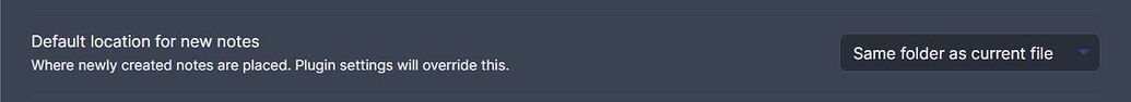 [Absolute or Relative path] `Default location for new notes` should be ...