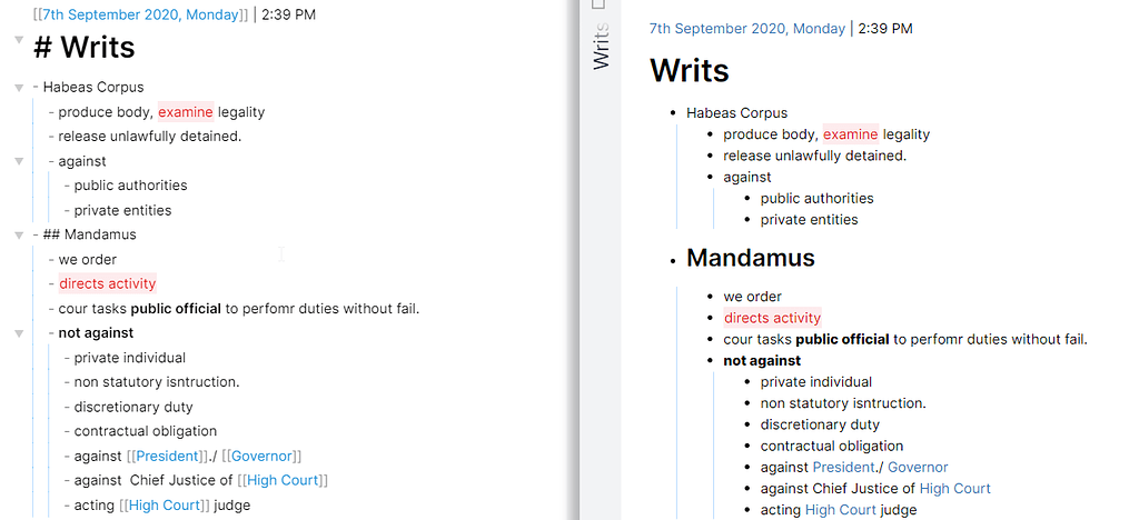 Headings inside bullets - Feature requests - Obsidian Forum