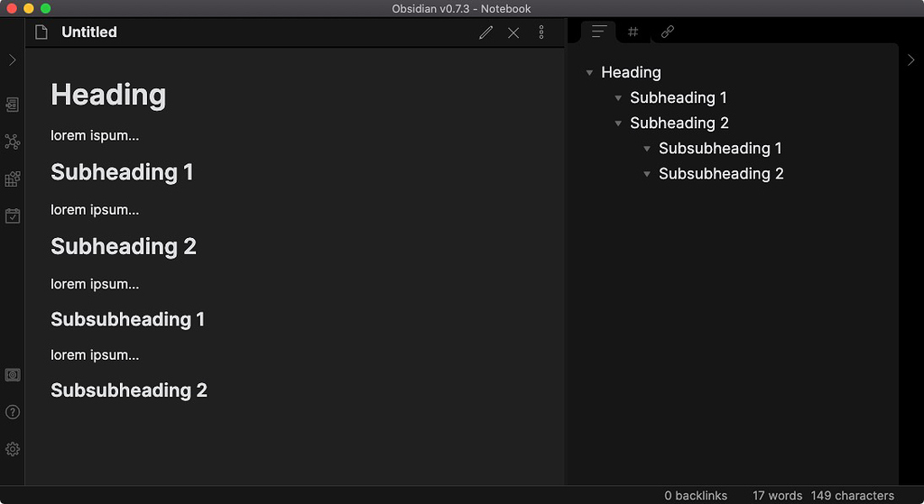 Outline View Feature Archive Obsidian Forum