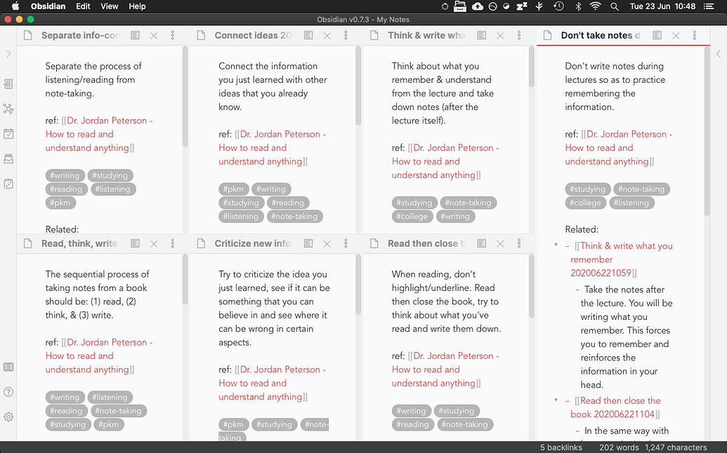 Feedback on my Zettelkasten workflow - Share & showcase - Obsidian Forum