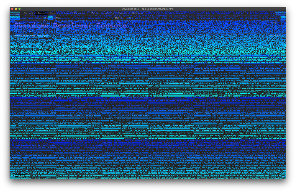 Bizarre display corruption - Bug graveyard - Obsidian Forum