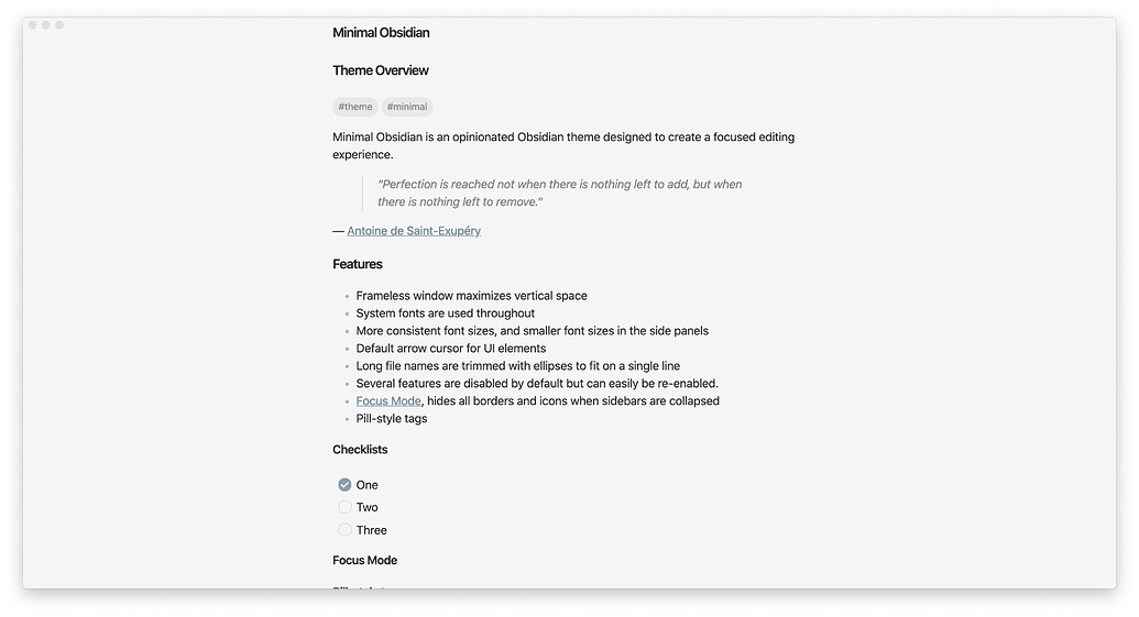 Minimal Theme - Share & showcase - Obsidian Forum