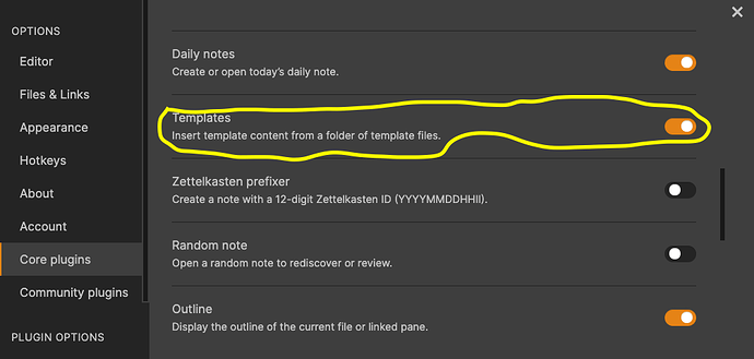 How To Use The Template Plugin Resolved Help Obsidian Forum