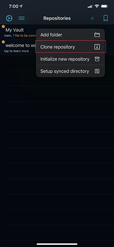 Mobile Setting Up Ios Git Based Syncing With Mobile App Using Working Copy Share 5538