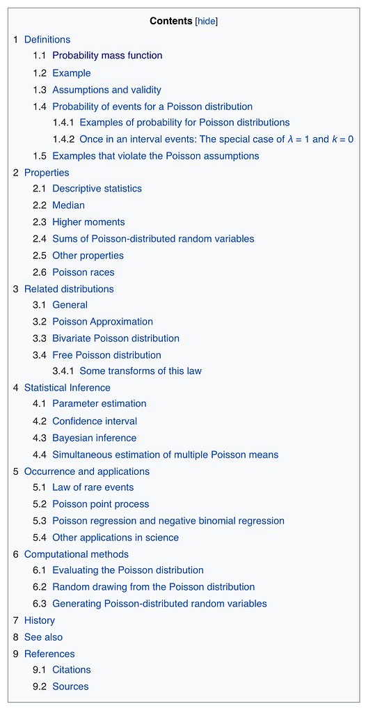 Table of contents [[internal links]] to new notes and their subtopics ...