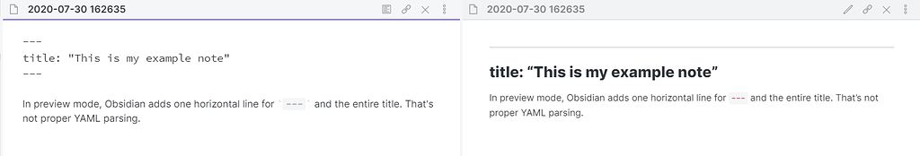Render title from YAML front matter in Preview - Feature requests - Obsidian Forum