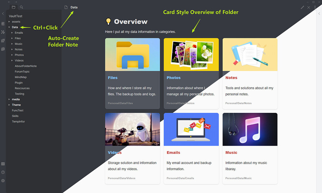 Folder Note Plugin: Add description note to folder - Share & showcase ...