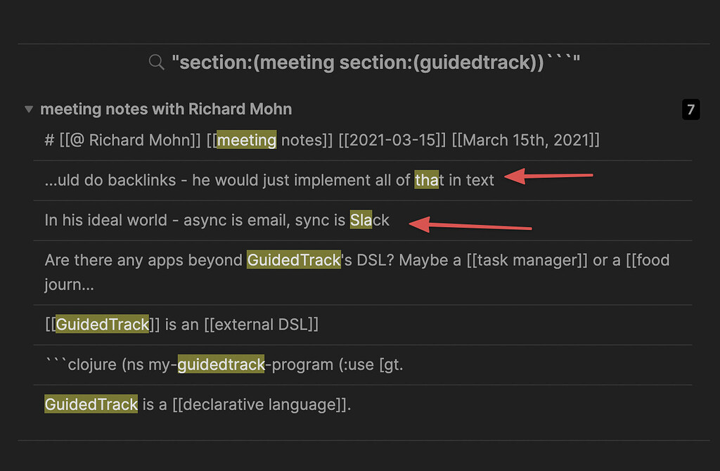 Weird search results - Bug graveyard - Obsidian Forum