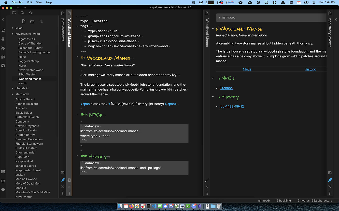 Dataview plugin snippet showcase - #30 by ebullient - Share & showcase - Obsidian Forum