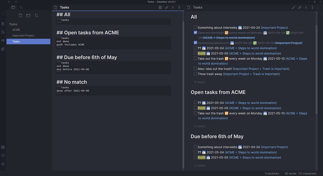 Obsidian Tasks Available Share Showcase Obsidian Forum