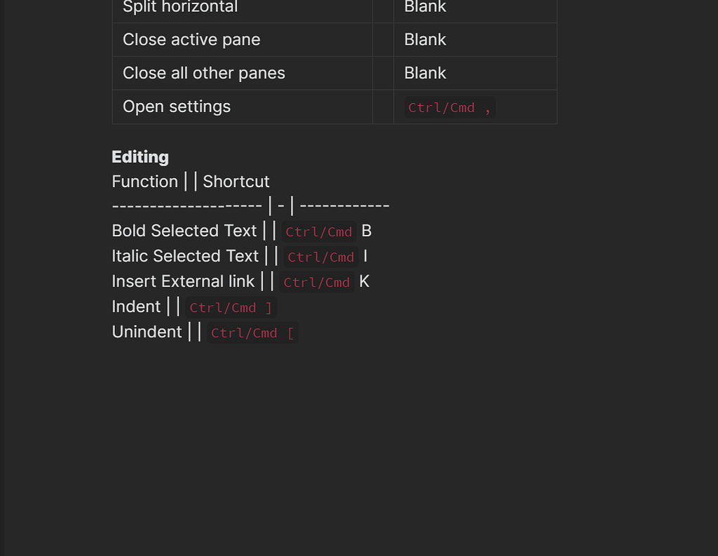 Minor renderfail in documentation - Bug graveyard - Obsidian Forum