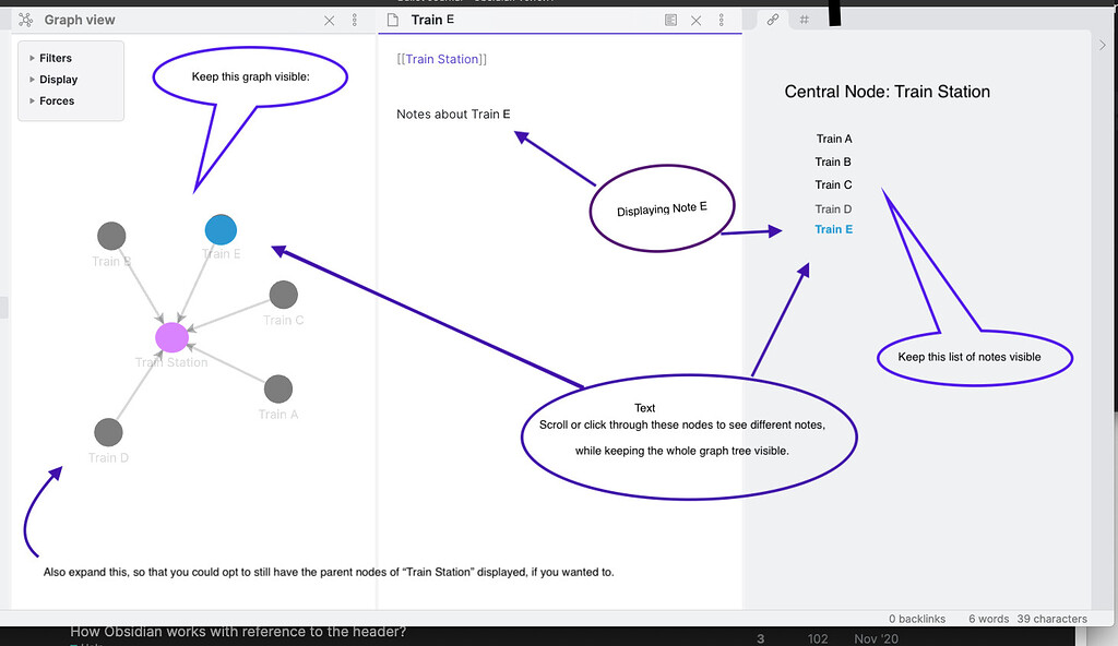 Keep the displayed graph nodes stable, while clicking through and ...