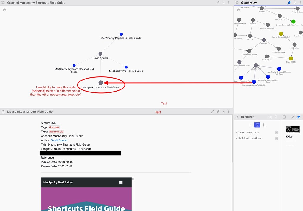 Customise colour of nodes in graph views - Help - Obsidian Forum