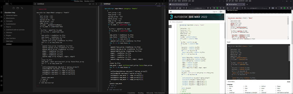 Slight possible issues with some syntax highlighting for one language - Bug graveyard - Obsidian ...