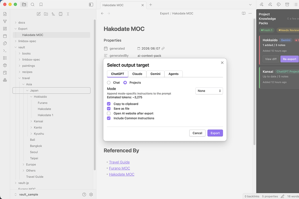 AI Context Pack – Turn Obsidian Notes into Reusable AI Knowledge ...