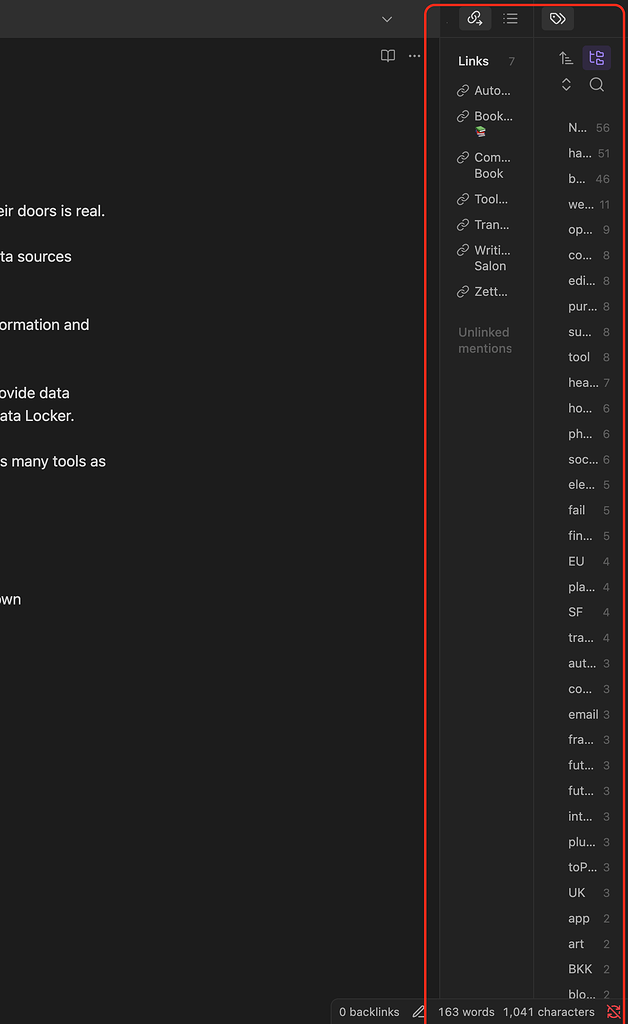 How to unspilt righthand pane? - Help - Obsidian Forum
