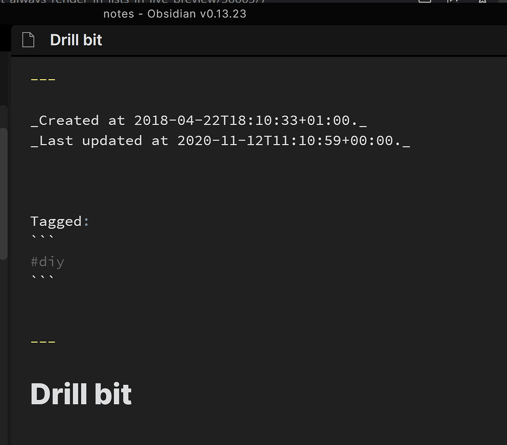 Horizontal lines and code markup not being coverted - Bug graveyard - Obsidian Forum