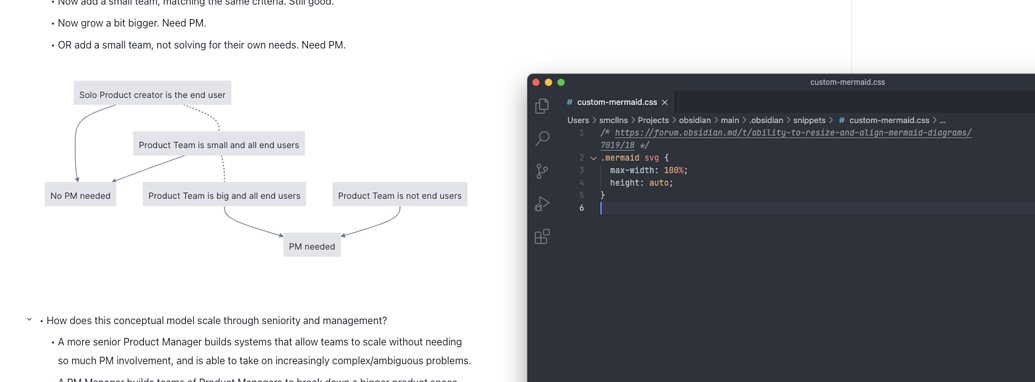 Resize and align mermaid diagrams - Feature requests - Obsidian Forum