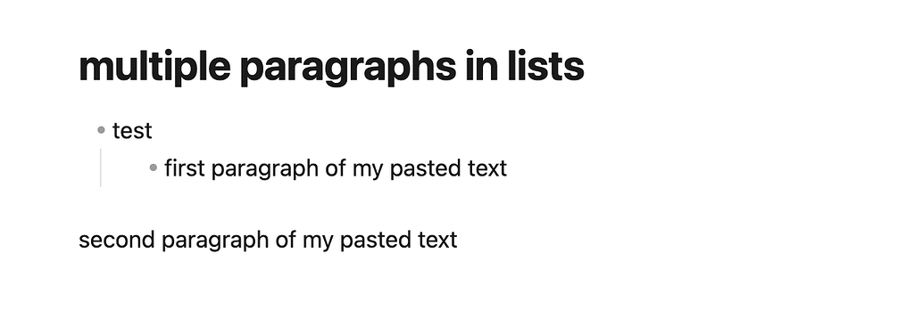 Multiple paragraphs in lists - Help - Obsidian Forum