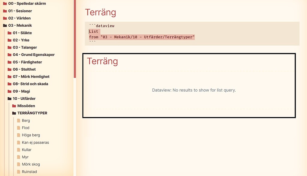 Problem with FROM path - Help - Obsidian Forum
