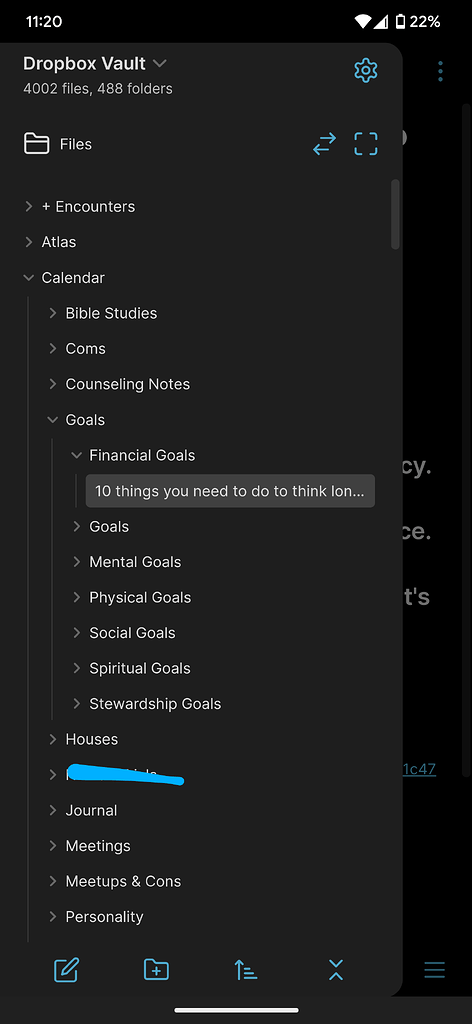 [Bug]? Files are difficult to tap in mobile files view - Bug reports - Obsidian Forum