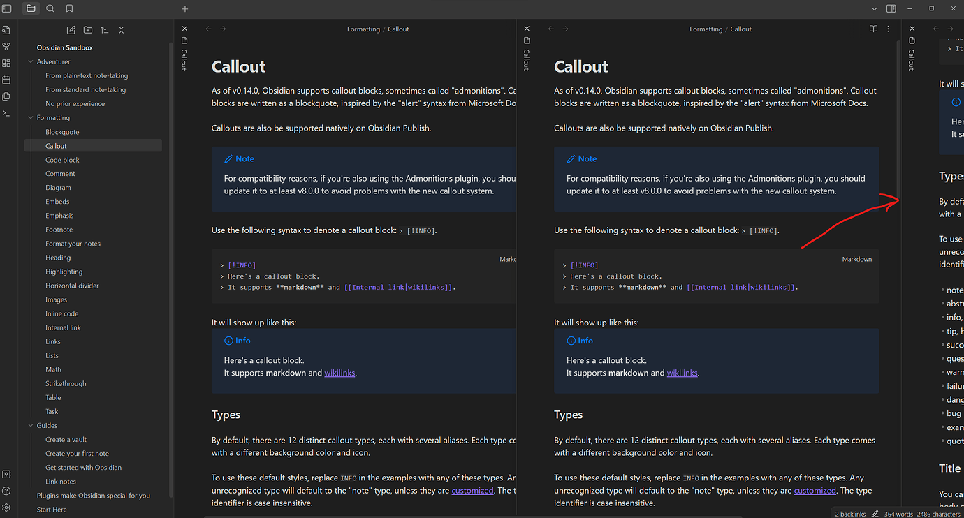 New stacked tab doesn't scroll all the way into view (sometimes) - Bug reports - Obsidian Forum