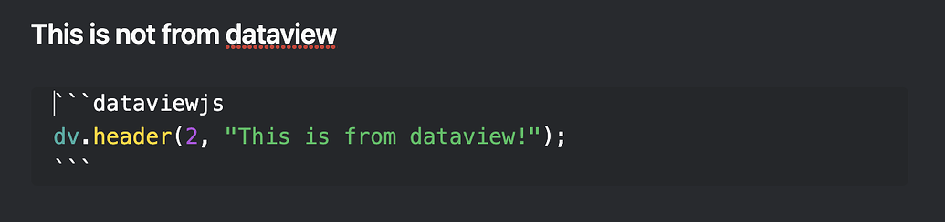 Dataview JS Headers are indented - Help - Obsidian Forum