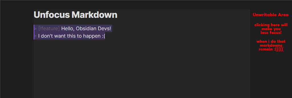Live Preview: Clicking on the page outer margin removes the cursor but keeps markdown source ...