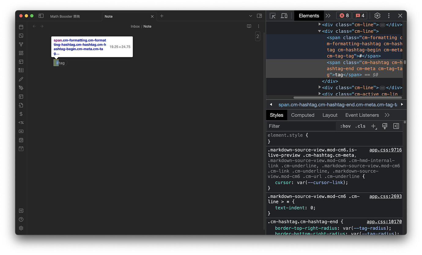 CSS Live Preview Tags wrong styling - Custom CSS & Theme Design - Obsidian Forum