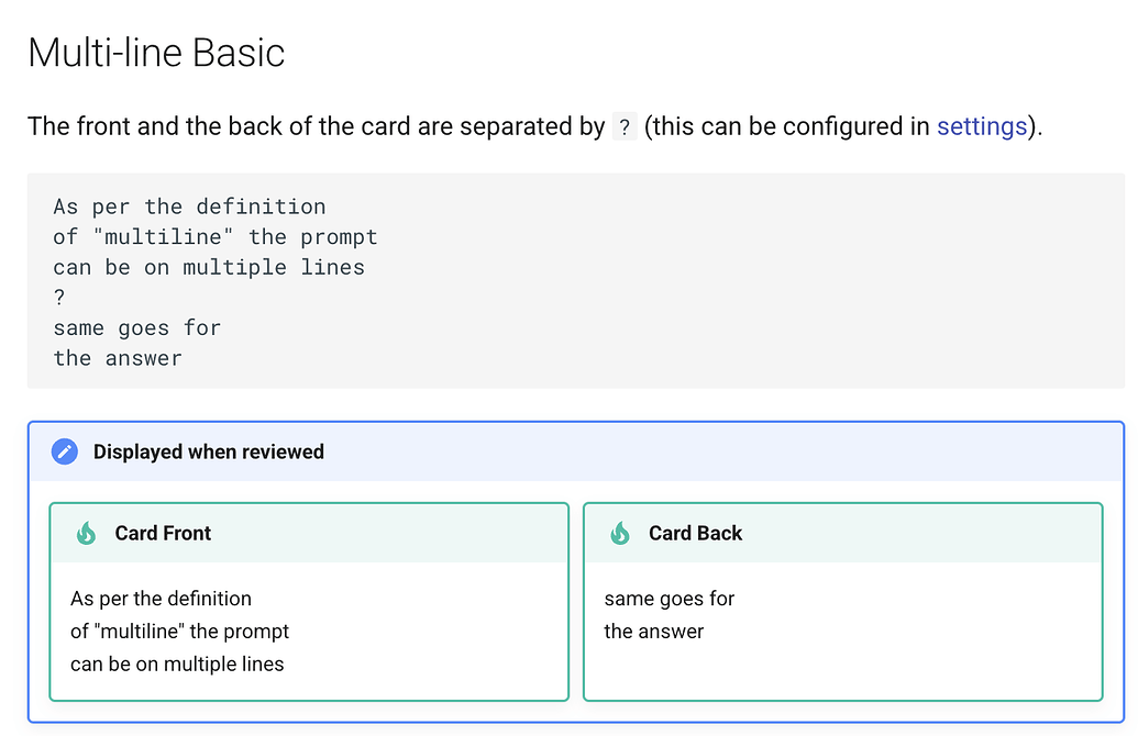 Flashcards/spaced repetition how to setup after install? - Help ...