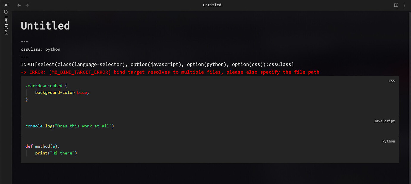 Code blocks for code snippets - Help - Obsidian Forum Code blocks for code snippets - Help - Obsidian Forum