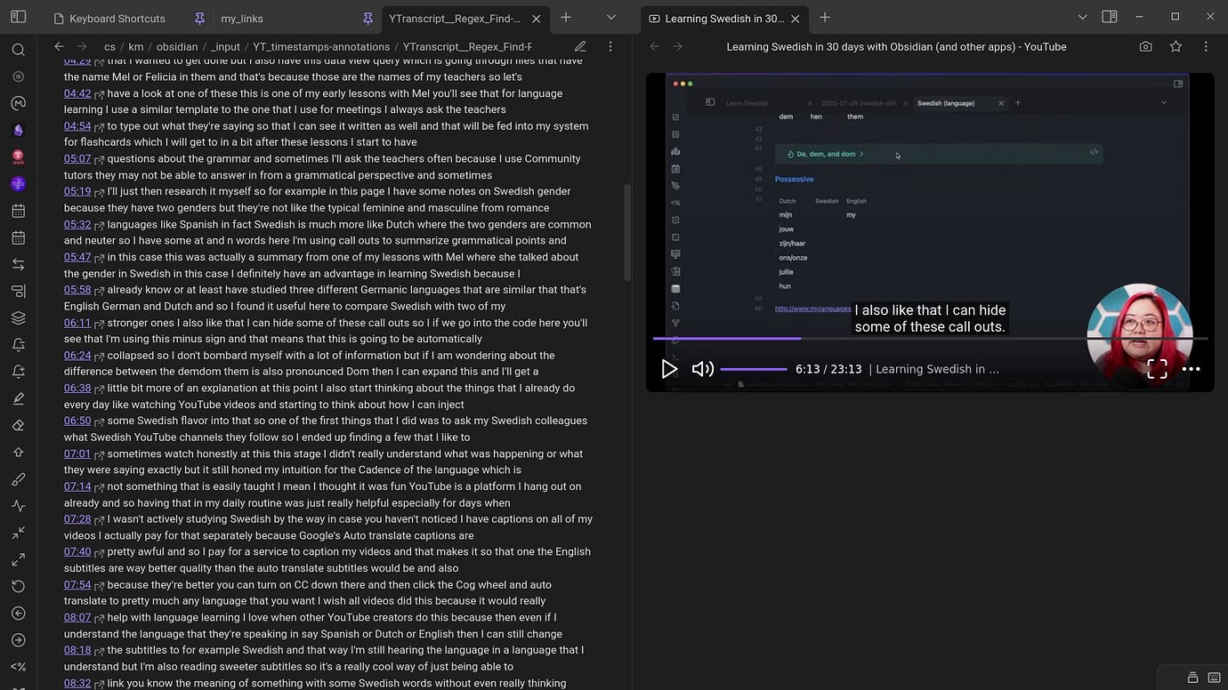 Takeing video notes via media-extend and obsidian-yt-transcript - Page ...