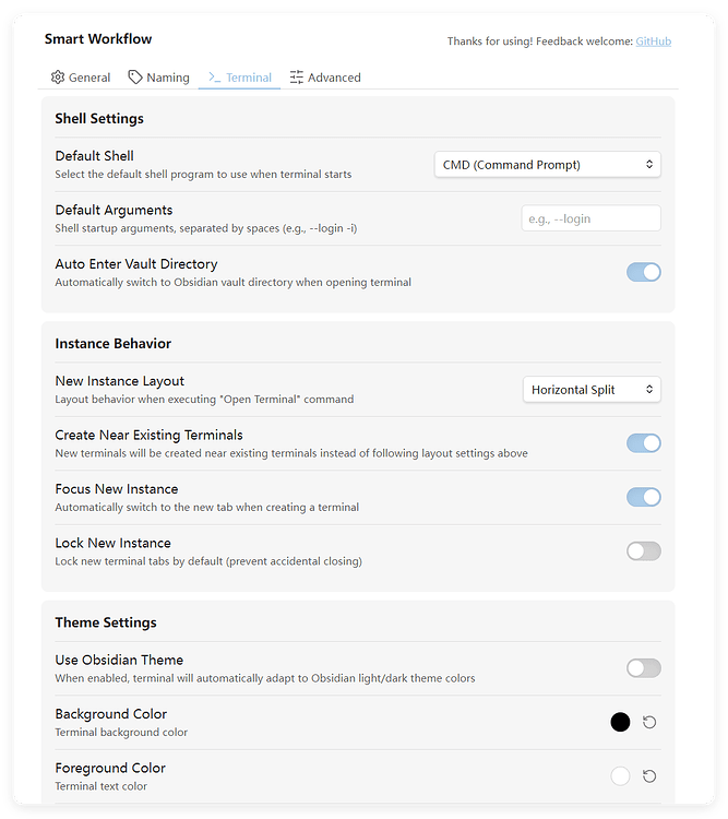 Smart Workflow - A Lightweight Cross-Platform Terminal for Obsidian ...
