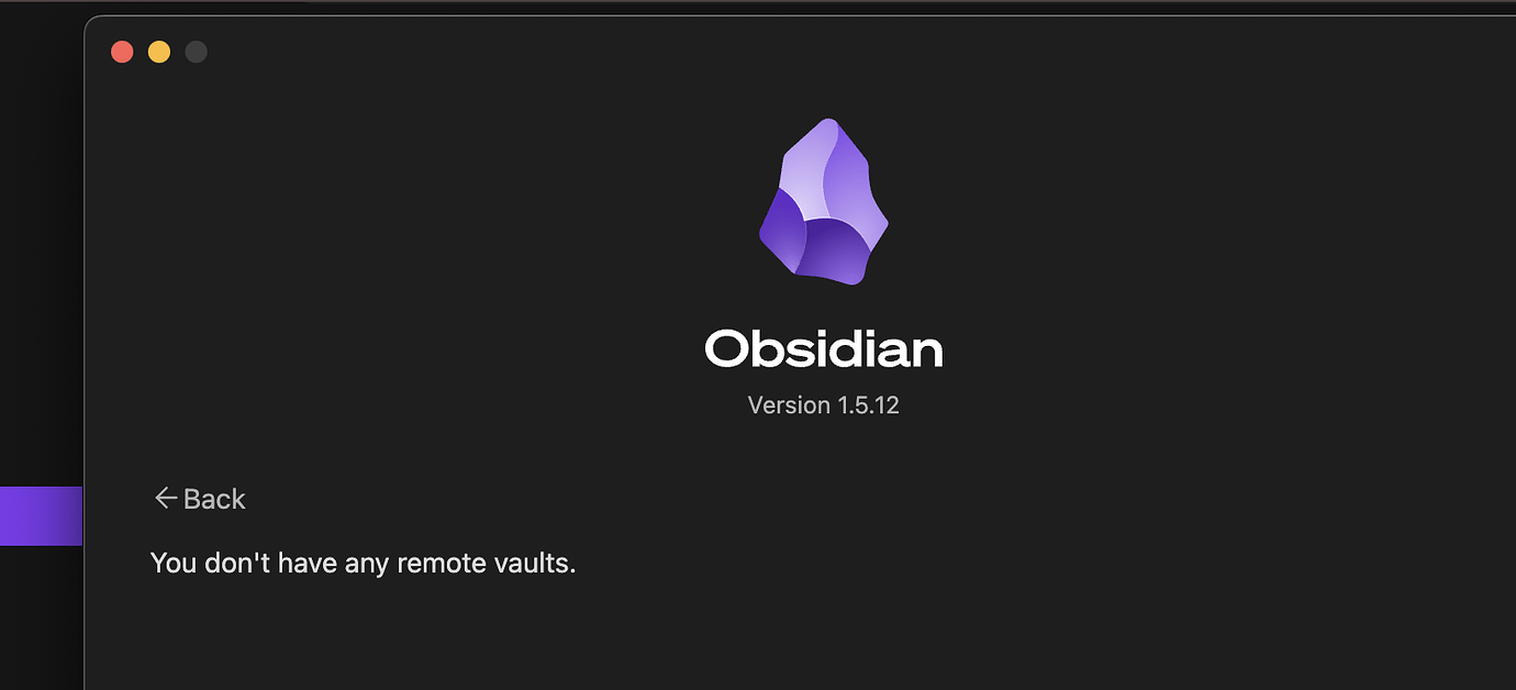 Cannot log into Sync - "You don't have any remote vaults." - Help - Obsidian Forum