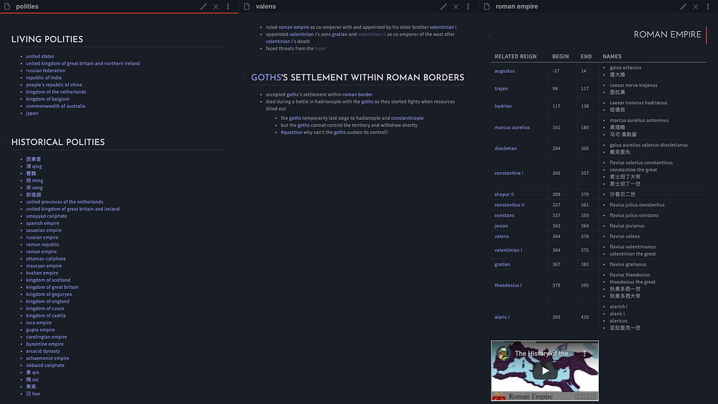 Historical timeline in Obsidian - Knowledge management - Obsidian Forum