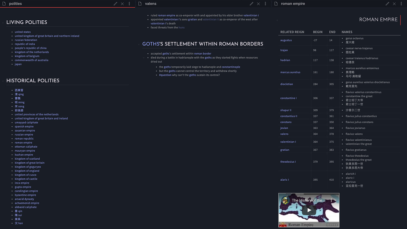 Historical timeline in Obsidian - Knowledge management - Obsidian Forum