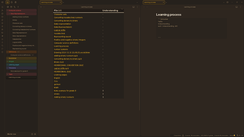 Dataview error message: Unrecognised query operation folder - Help - Obsidian Forum