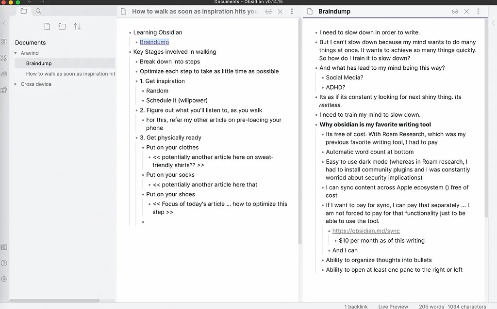 3-Pane View Screenshot - how would I accomplish this? - Help - Obsidian ...