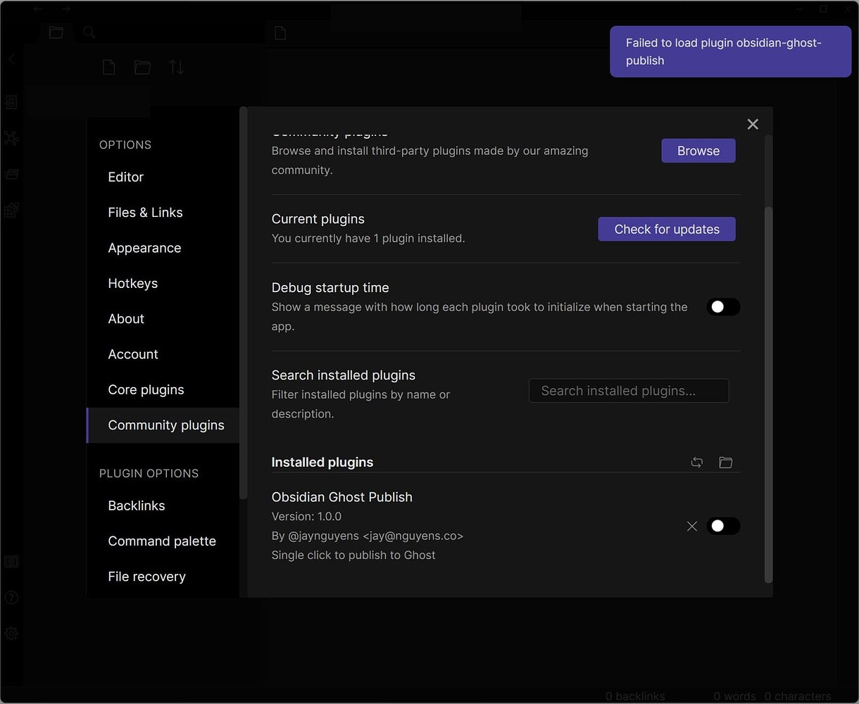Ghost integration - Plugins ideas - Obsidian Forum