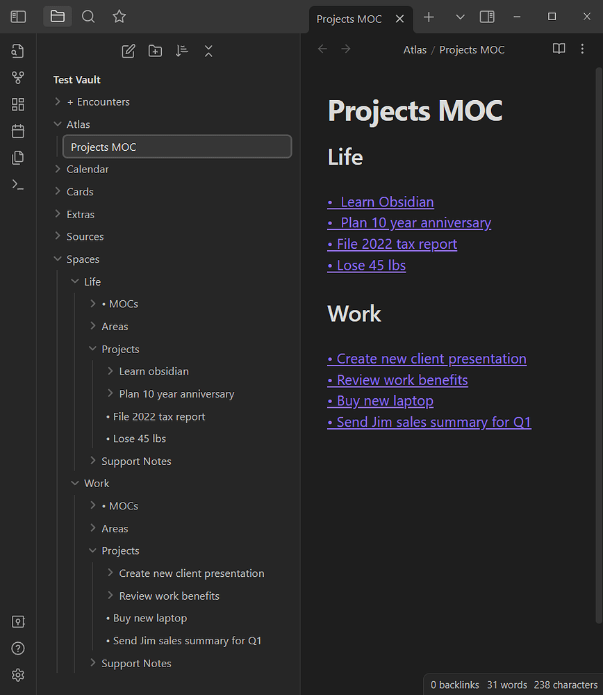 Projects list based on folder and subfolder contents - Help - Obsidian Forum