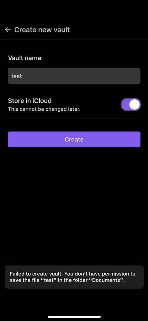 Can't sync vaults by iCloud - Help - Obsidian Forum