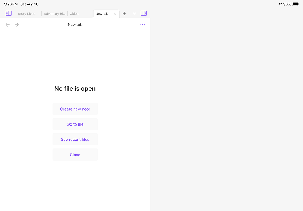 Usable space reduced with iPadOS 26 - Bug graveyard - Obsidian Forum
