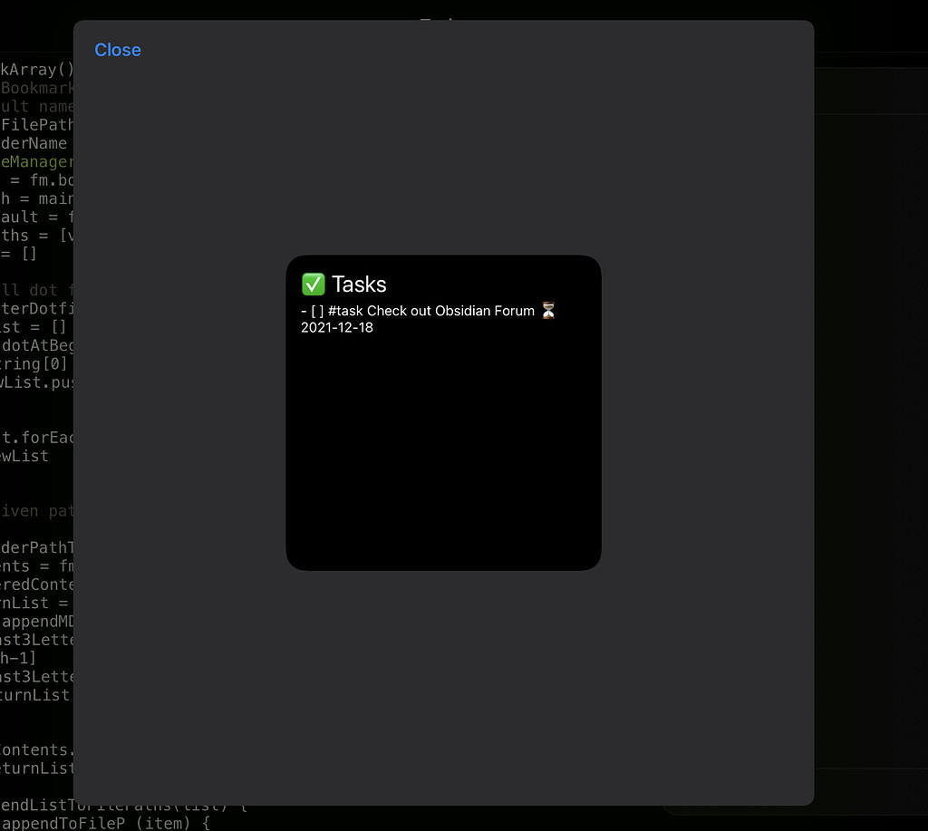 Scriptable Ios Widget For Tasks Plugin Share And Showcase Obsidian Forum