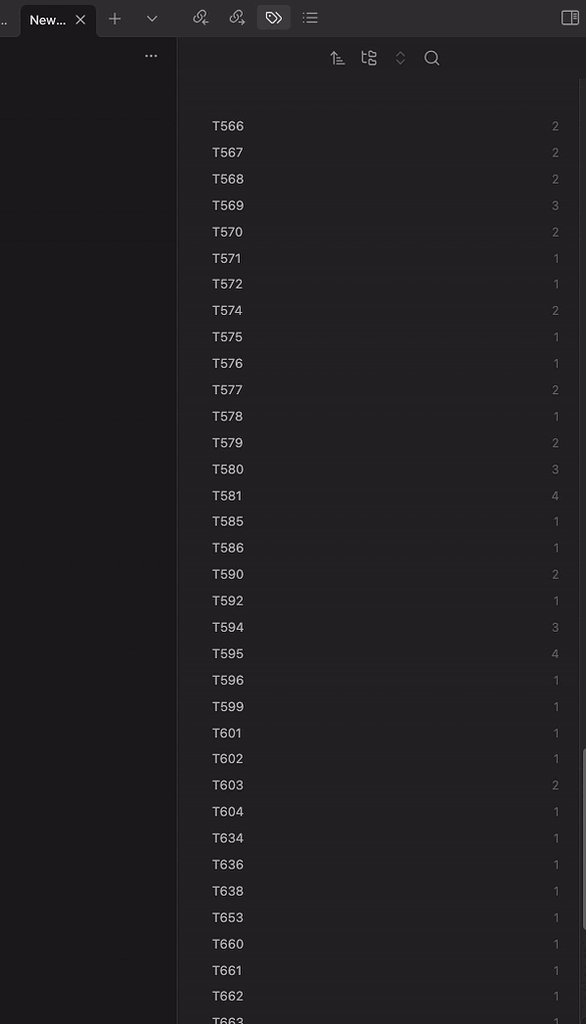 Tags Sidebar Search, List Disappears - Bug reports - Obsidian Forum
