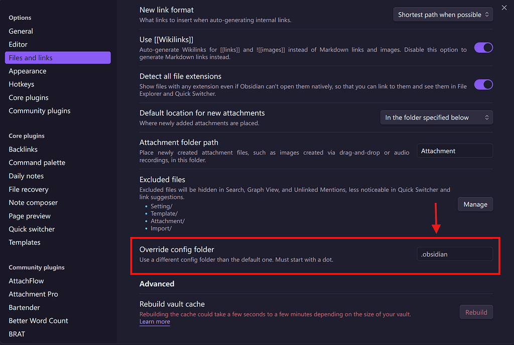 Allow users to customize the path of override config folder - Feature requests - Obsidian Forum