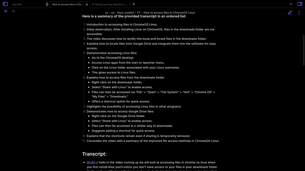 Takeing video notes via media-extend and obsidian-yt-transcript - Help ...