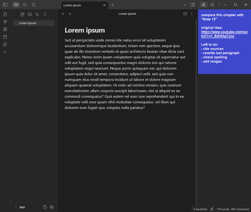 A sticky note for each of your note - Bug graveyard - Obsidian Forum